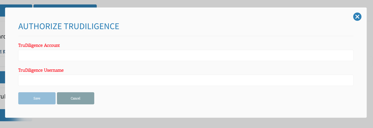 TruDiligence Integration